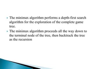 Foundations Of AI Module 3 Csp Minimax Algorithm PPT