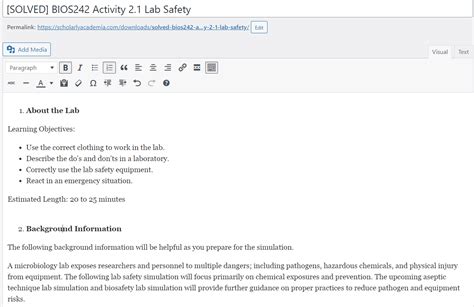 [solved] scie1046 activity 2 1 lab safety
