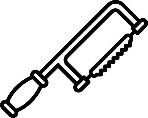 Hacksaw Outline Illustration 43104834 Vector Art At Vecteezy