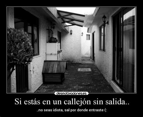 Si estás en un callejón sin salida Desmotivaciones