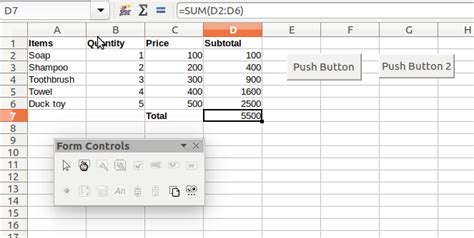 Libreoffice Calc Macro Example Simple Cash Register