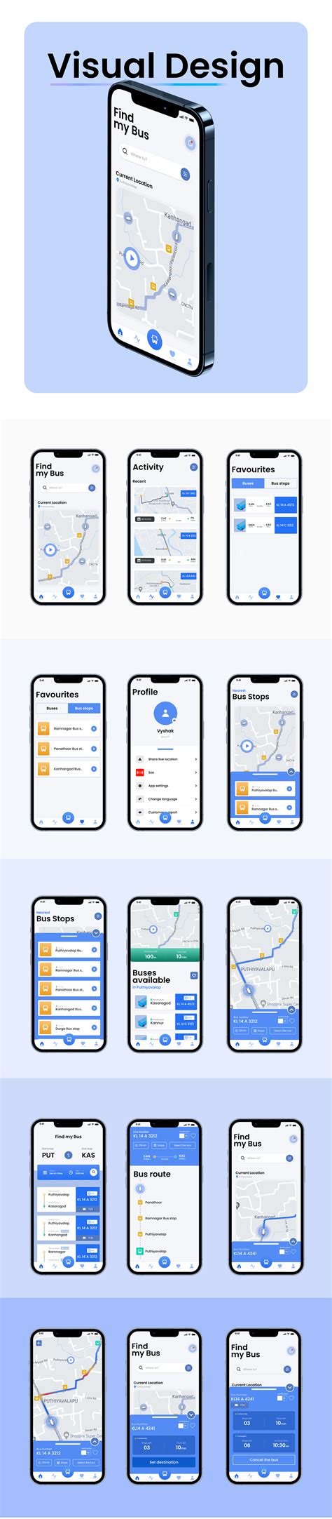 Public Bus Tracking - UX/ UI Case Study :: Behance