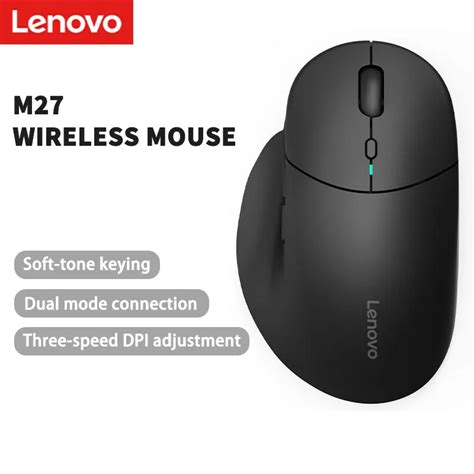 Lenovo Wireless Bluetooth Mouse Soft Tone Mouse Ergonomic Design Right Hand Mouse Shopee Malaysia
