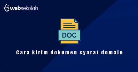 Cara Kirim Dokumen Syarat Domain Sch Id