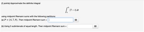 solved 2 points approximate the definite integral 6°17 17