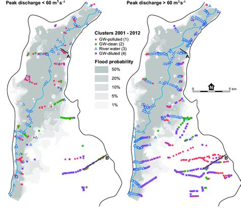 Spatial Distribution Of Spring Flood Inundation Water Types Clusters Download Scientific