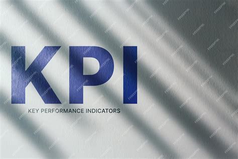 Premium Photo White Wall With Moody Shadows And Kpi Word On It And