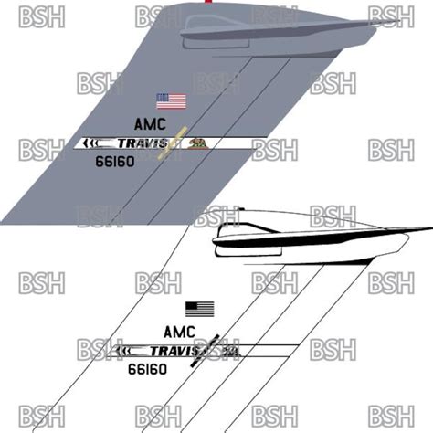C 17 Tail Flash Travis Afb Vector Image Files Ai Pdf And Svg