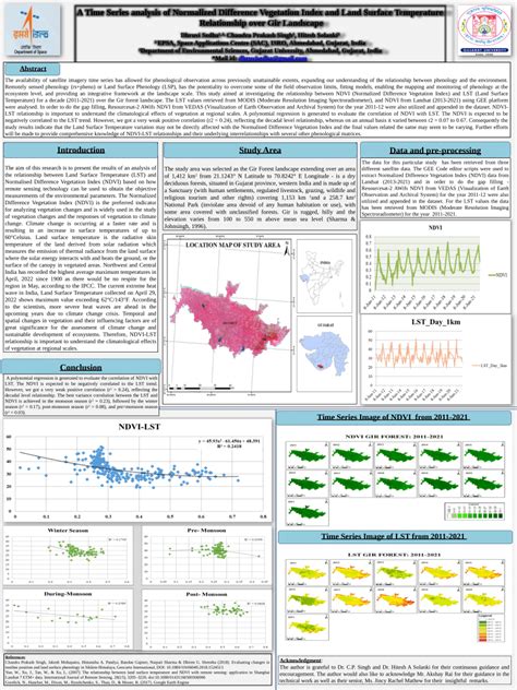 Pdf A Time Series Analysis Of Normalized Difference Vegetation Index And Land Surface