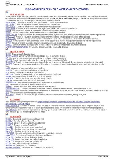 Doc Funciones De Excel Dokumen Tips