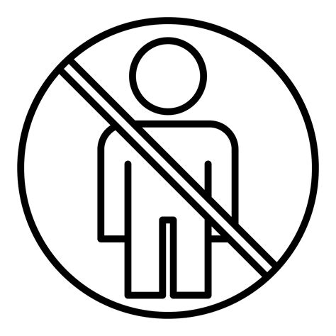 Restricted Area Icon Style 20879157 Vector Art At Vecteezy