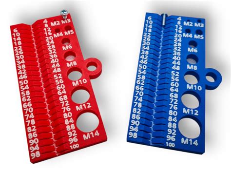 Metric Sorting Gauge For Bolts Screws Nuts M2 M14 And 100mm Metric