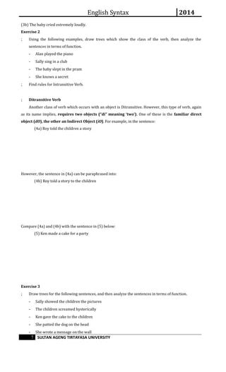 English Syntax Material Rtf