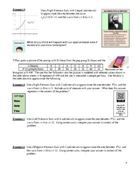 AP Calculus AB Unit 6 Guided Practice Lecture Notes PDF TPT