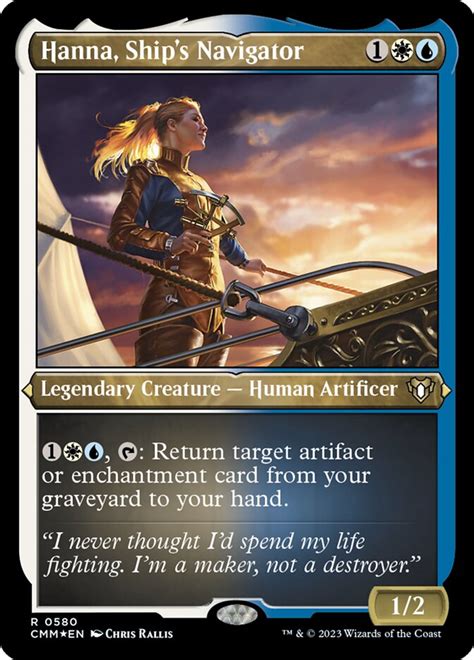 Hanna Ships Navigator · Commander Masters Cmm 580 · Scryfall Magic