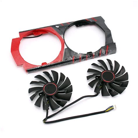Для MSI Red Dragon GAMING GTX960 охлаждающий вентилятор с температурным ...
