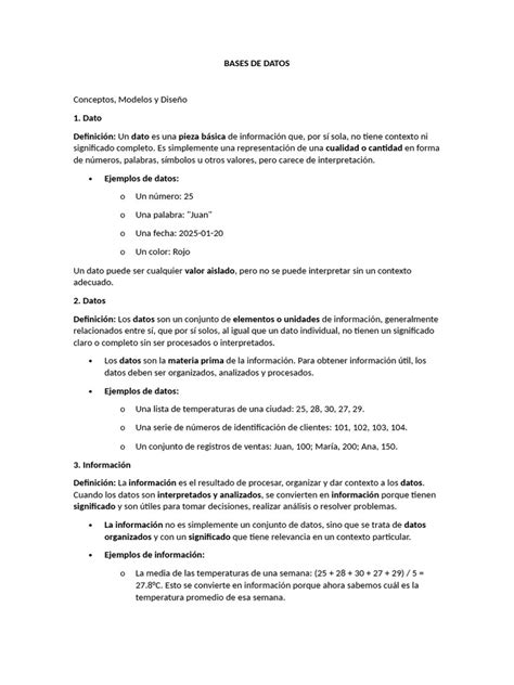 base de datos clase 1 pdf sql datos