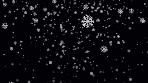 Snowflakes Falling Effect Loop Animation Snowflakes Falling With