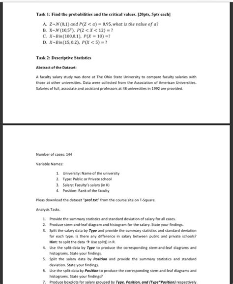 Solved I Need To Do This Practice Project For My Probability Chegg
