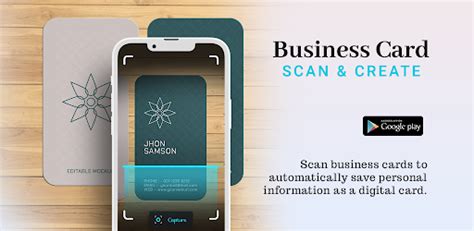 business card scan and create android app