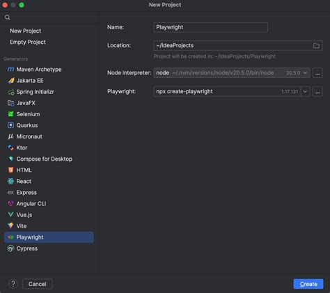 Playwright Intellij Idea Documentation