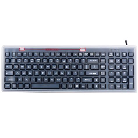 Industrial Silicone Full Size Led Backlit Membrane Keyboard
