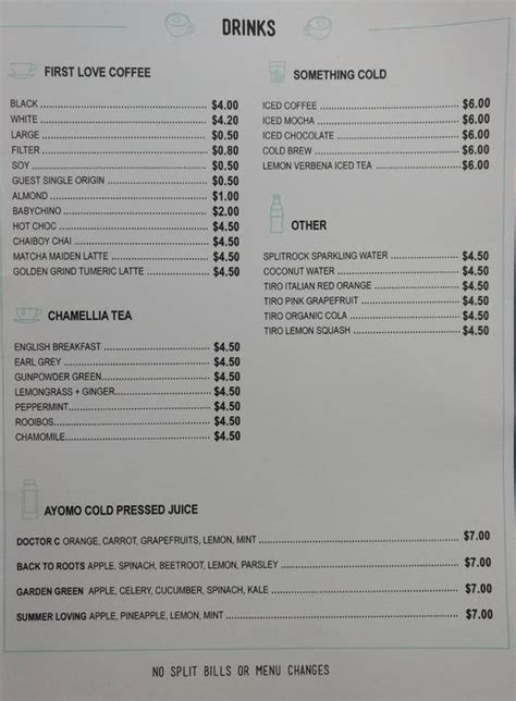 Menu At Rustica Canteen Cbd Restaurant Melbourne