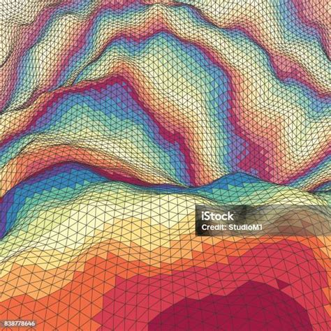 모자이크입니다 추상적인 배경입니다 다각형 벡터 일러스트입니다 3차원 형태에 대한 스톡 벡터 아트 및 기타 이미지 3차원 형태 가리기 격자 파이 Istock