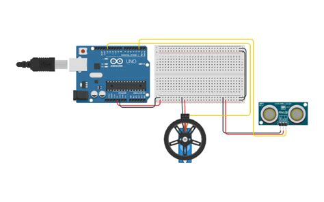 Circuit Design Ultra Sonic Tinkercad