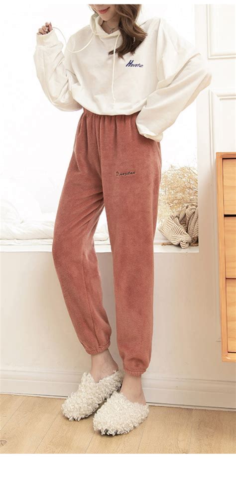 기모바지 수면바지 극세사 기모 잠옷바지 파자마 파티 홈웨어 이버