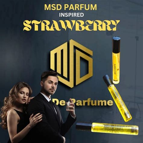 Jual Msd Parfum Unisex Inspired Strawberry Tahan Lama Aroma Soft And Elegan 10ml 15ml Shopee