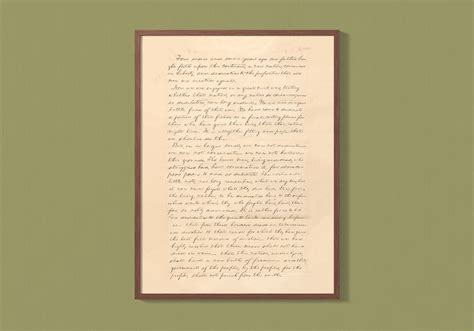 Gettysburg Address Handwritten Print X X Or X Size Prints Unframed Wall Decor