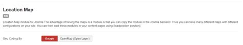Joomla Map Goomla Maps API OpenMap API