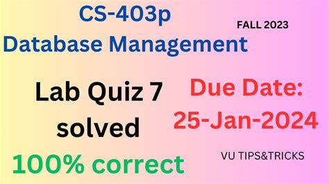 Cs 403p Lab Quiz 7 Solved 2024 25 Jan 2024 100 Correct Cs403p