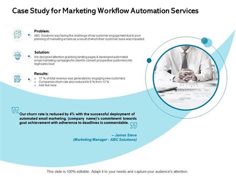 Case Study For Marketing Workflow Automation Services Problem Ppt Powerpoint Presentation