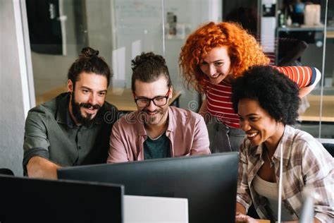 Software Engineers Working On Project And Programming In Company Startup Business Teamwork