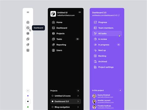 Dual Tier Sidebar Navigation — Untitled Ui By Jordan Hughes® On Dribbble