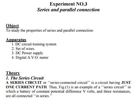 circuit lab 3 series and parallel circuit experiment taj ppt