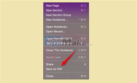 How To Export Microsoft OneNote Notes To PDF File TipsMake