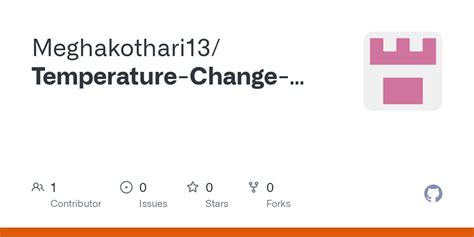 GitHub Meghakothari Temperature Change Data Visualization
