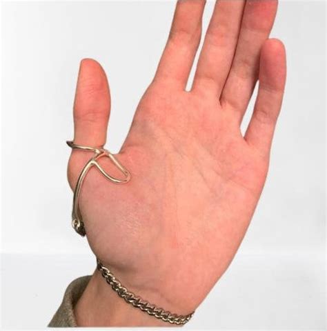 Arthritis Finger MCP Joints Splint Brass Or Sterling Silver Hammered Textured Ring Ehlers