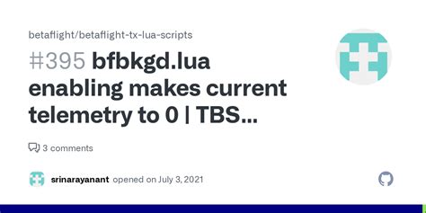 Bfbkgdlua Enabling Makes Current Telemetry To 0 Tbs Crossfire Nano