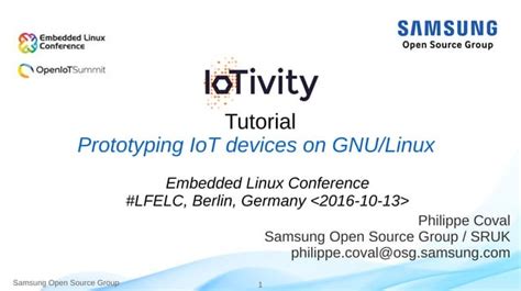 iotivity tutorial prototyping iot devices on gnu linux pdf