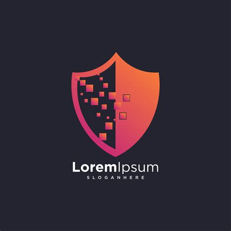 Shield Security Logo Design Vector Security Guard Symbol Icon Protection Shield Vector With