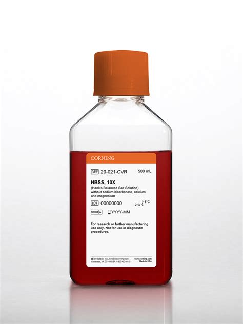 Corning® Hbss Hanks Balanced Salt Solution Corning