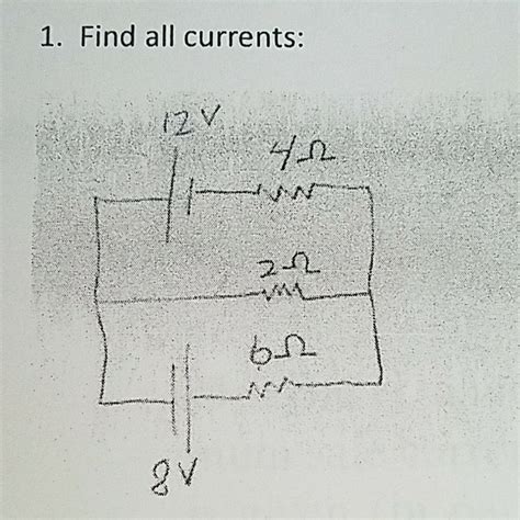 Solved Find All Currents Chegg Com