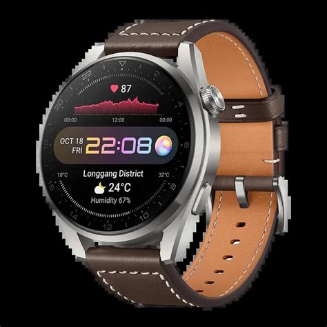 Умные часы Huawei WATCH 3 Pro, 48мм, Корпус Titanium Gray с Коричневым ...