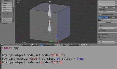 Making Selected Vertex Into Active Vertex Python Support Blender Artists Community