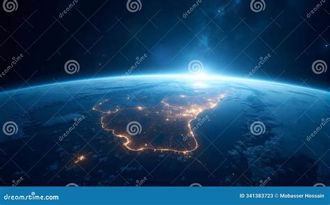 Europe Blue Map Big Data Visualization Futuristic Map Infographic Information Aesthetics