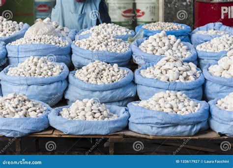 Different Types Of Potatoes On Display At Rodriguez Market La Paz Bolivia Stock Image Image